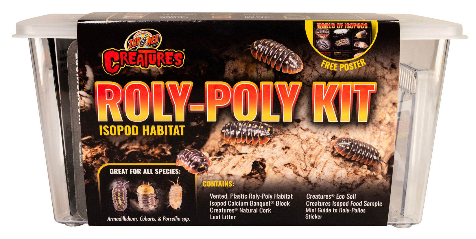 Creatures Roly Poly Kit – Isopod Habitat - All Reptiles